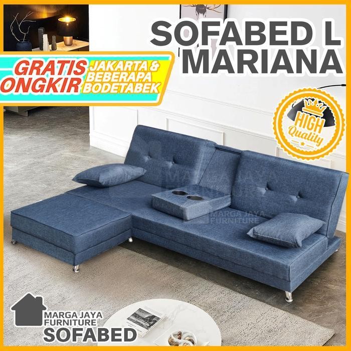 Jual Sofa Bed Puffy Minimalis Platinum Kursi Tamu Sofabed Murah Lipat Kasur Santai Ruang ...