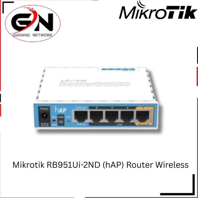 Jual Mikrotik RB951Ui-2ND (hAP) Router Wireless | Shopee Indonesia