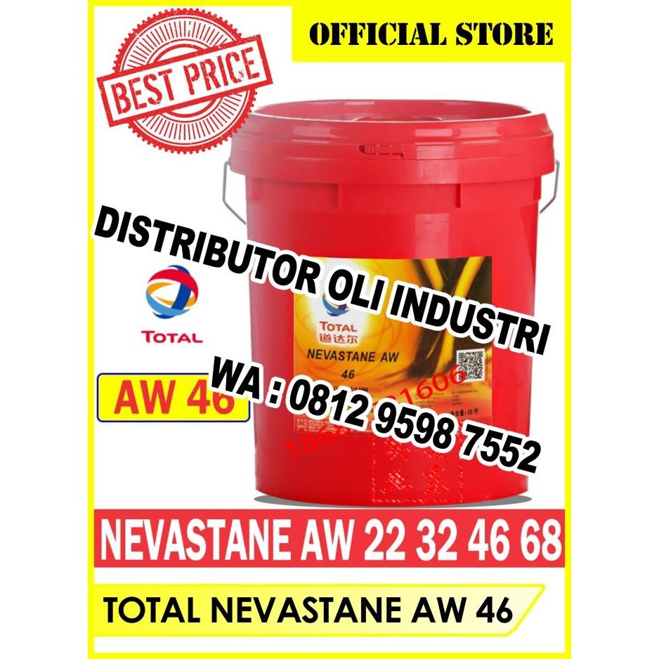 Jual Total Nevastane Aw 46 ( Oli Hidrolik Food Grade - Iso Vg 46 ...