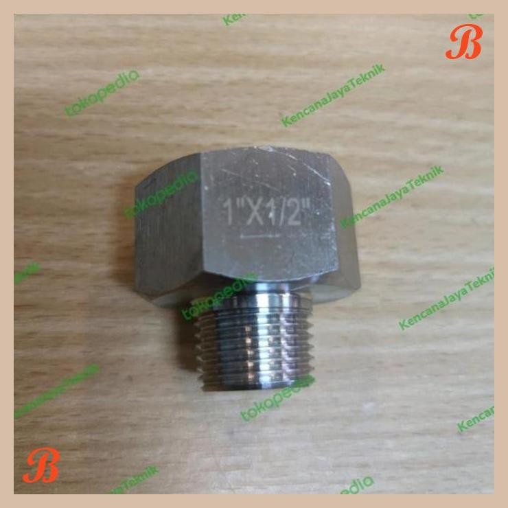 Jual [BSL] REDUCER / REDUCING ADAPTOR MALE X FEMALE 3/8 INCH X 1/2 INCH ...