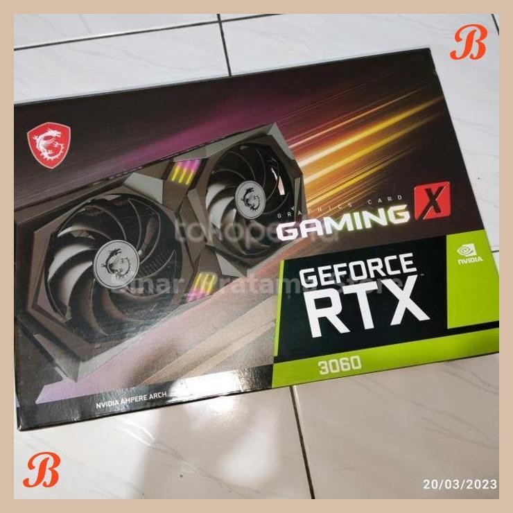 Jual [SRP] Dus Box Vga MSI RTX 3060 GAMING X Original | Shopee Indonesia