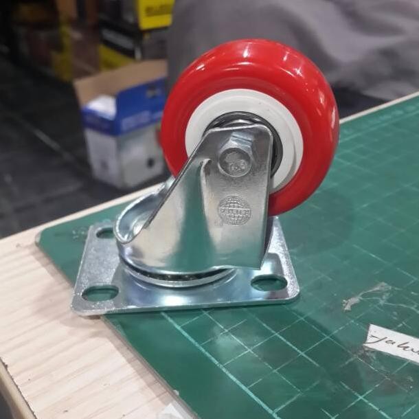 Jual Ter-98 Roda Poliurethane / Pu Heavy Duty 2.0 " 50 Mm Hidup Roha Hd ...