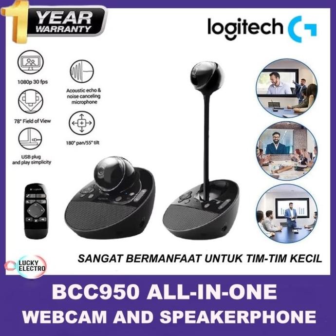 Jual Logitech BCC950 Conference Cam WebCam Camera / Webcamera / Kamera ...