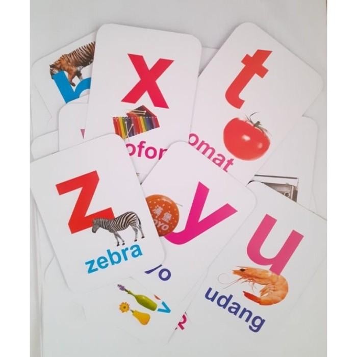 Jual Flash Card Abc Huruf Abjad Angka Hijaiyah Alphabet / Kartu Edukasi ...