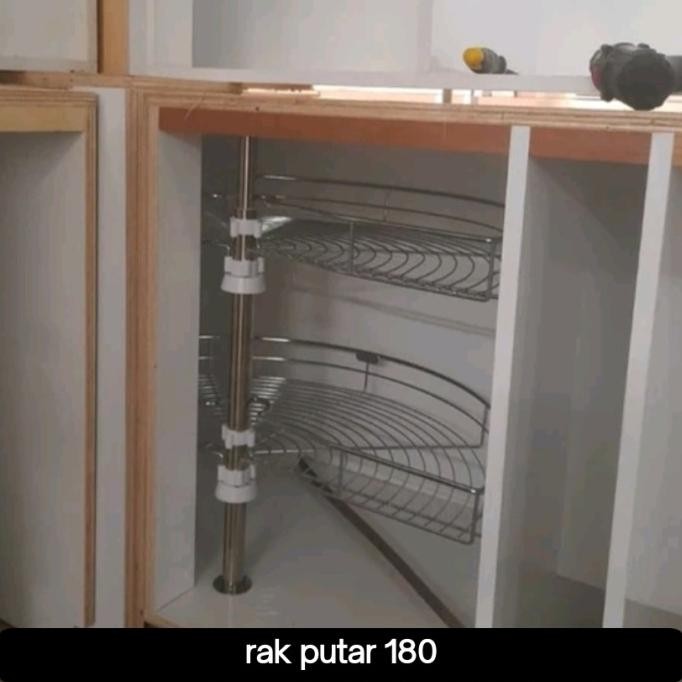 Jual rak sudut dapur Putar Sudut 270 / Sudut Kabinet Putar 270 Rak ...