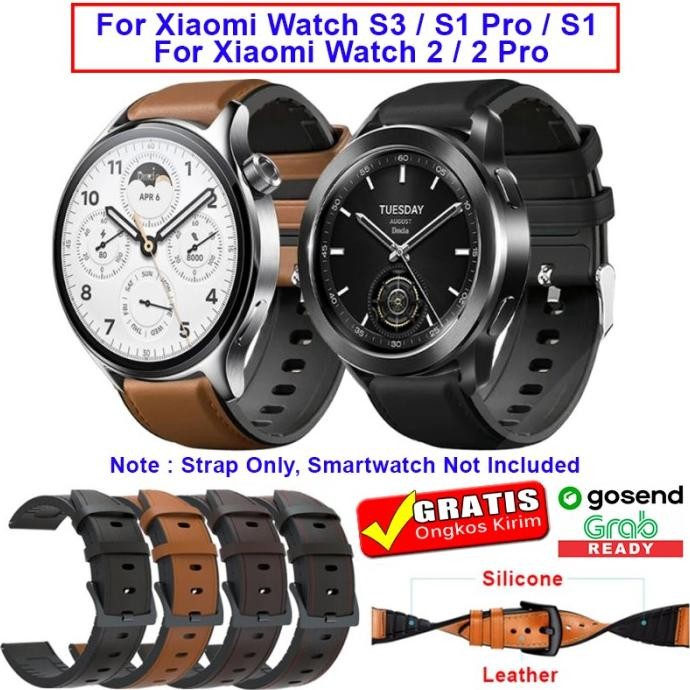 Jual STRAP TALI JAM XIAOMI WATCH S3 / S1 PRO / S1 / XIAOMI WATCH 2 / 2 PRO MODEL LEATHER KULIT ...