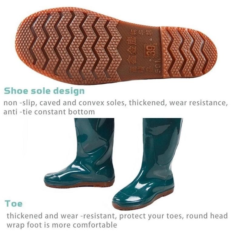 Jual Sepatu Boots Pria Anti Air Sepatu Boot Petani Sawah Panjang Sepatu ...