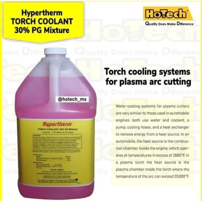 Jual Torch Coolant Systems For Plasma Arc Cutting | Hypertherm | Torch ...