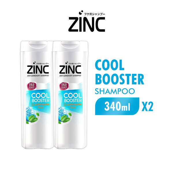 Jual Zinc Shampoo Cool Booster Botol 340 ml x2 | Shopee Indonesia