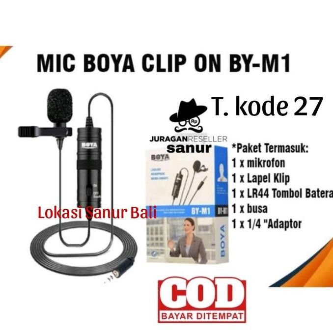 Jual HARGA DISC - Boya Microphone Semi Premium BY-M1 3.5 mm jack ...