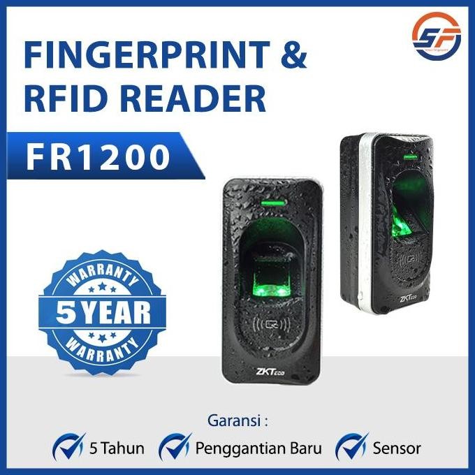 Jual Fingerprint & Rfid Reader Zkteco Fr1200 Rs485 Interface Ip65 Original | Shopee Indonesia