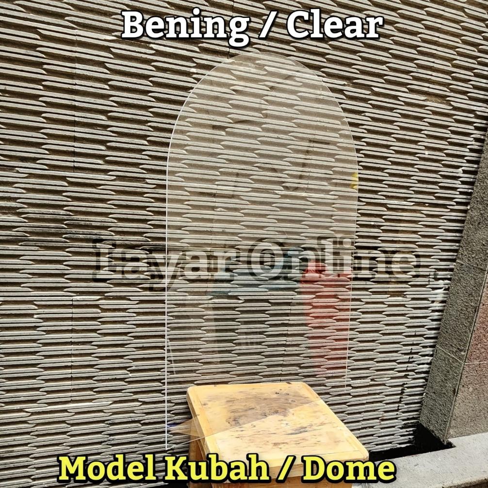 Jual WK Acrylic Model KUBAH 2MM Frame Bingkai Papan Ucapan Wisuda Bunga ...