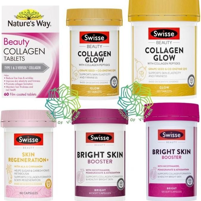 Jual Swisse Beauty Collagen Glow 60 120 Tablet / Bright Skin Booster ...