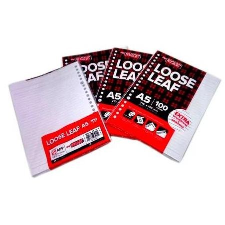 Jual Kertas Binder A5 20 Polos Garis Grid Dot Loose Leaf Refill Big Boss | Shopee Indonesia