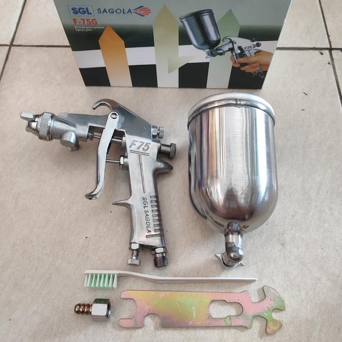 Jual Termantab] Alat Semprot Cat Spray Gun Tabung Atas SGL Sagola F75 F ...