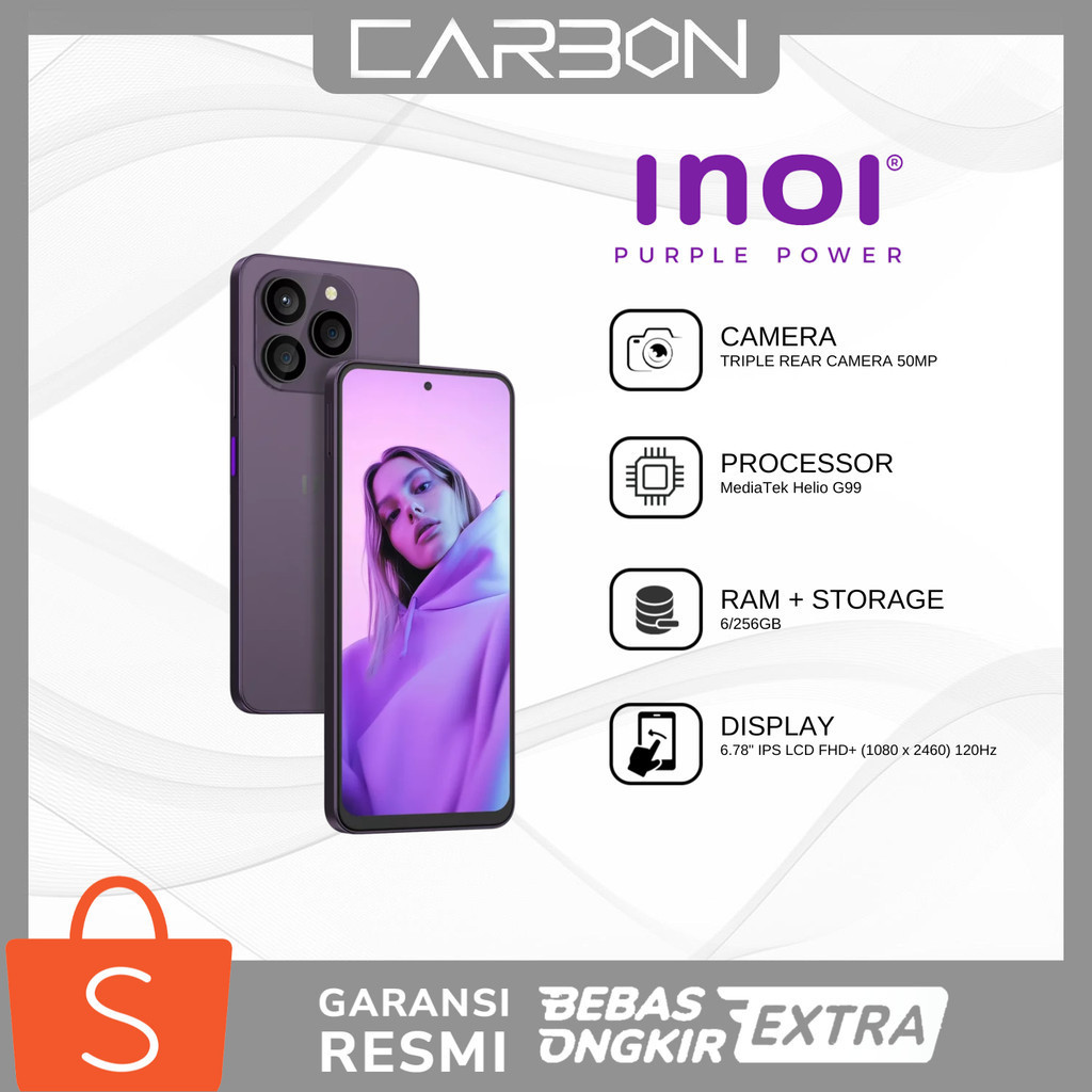 Jual INOI A75 ELEGANCE 6GB + 256GB | Mediatek Helio G99 Octa Core ...