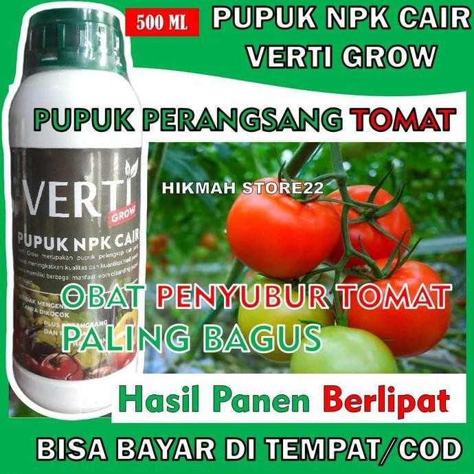 Jual Terlaris Pupuk Npk Cair Verti Grow 500 Ml Pupuk Semprot Pelebat Tanaman Tomat - Pupuk ...