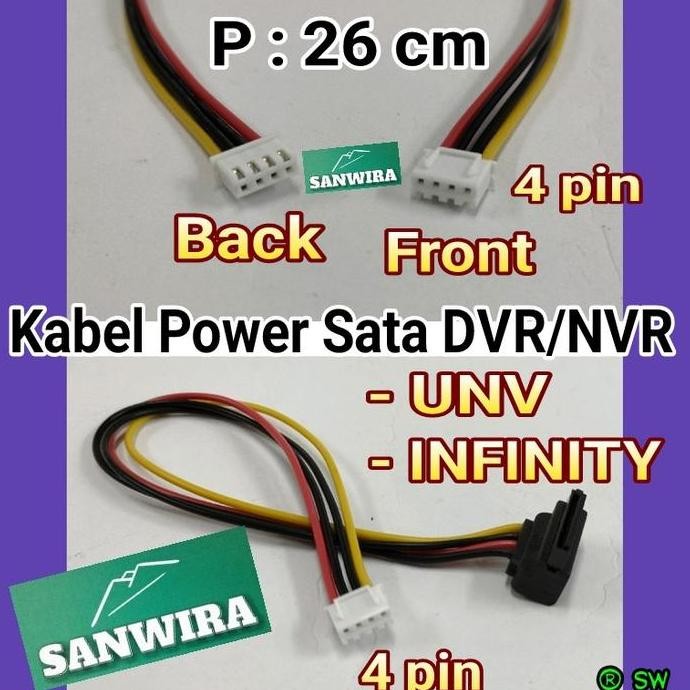 Jual Kabel Power Sata DVR NVR UNV | Shopee Indonesia