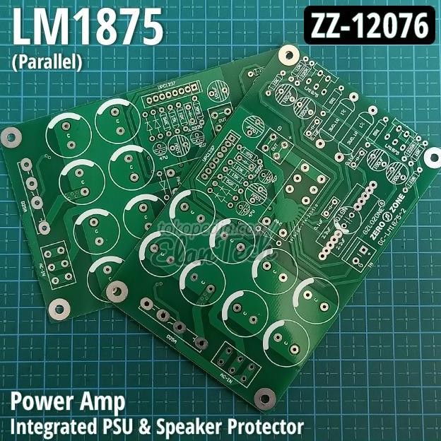 Jual PCB ZeroZone LM1875 Parallel Amp - PSU- Speaker Protector Elantech ...