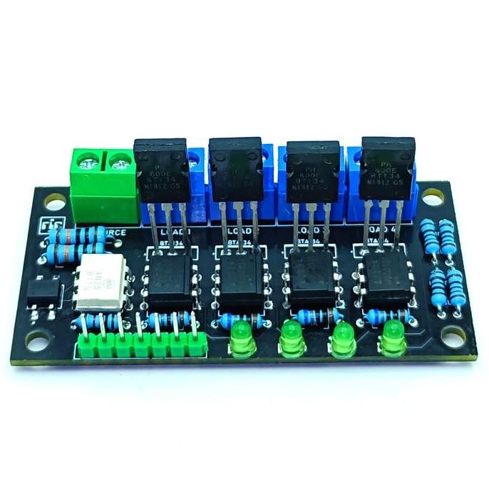 Jual Module AC Light Dimmer 4-Channel Thyristor Triac Speed Controller ...
