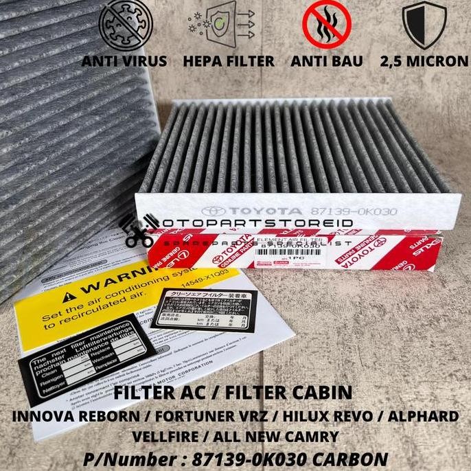 Jual Filter Ac / Cabin Innova Reborn Fortuner Vrz Vellfire Hilux Voxy ...