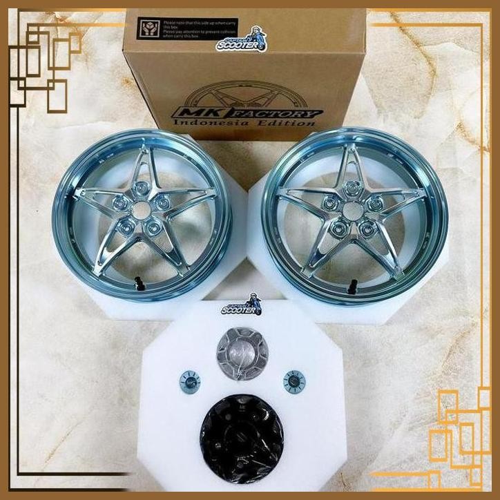 Jual [CNS] MK FACTORY RIMS VELG STAR BINTANG ICE BLUE VESPA SPRINT ...