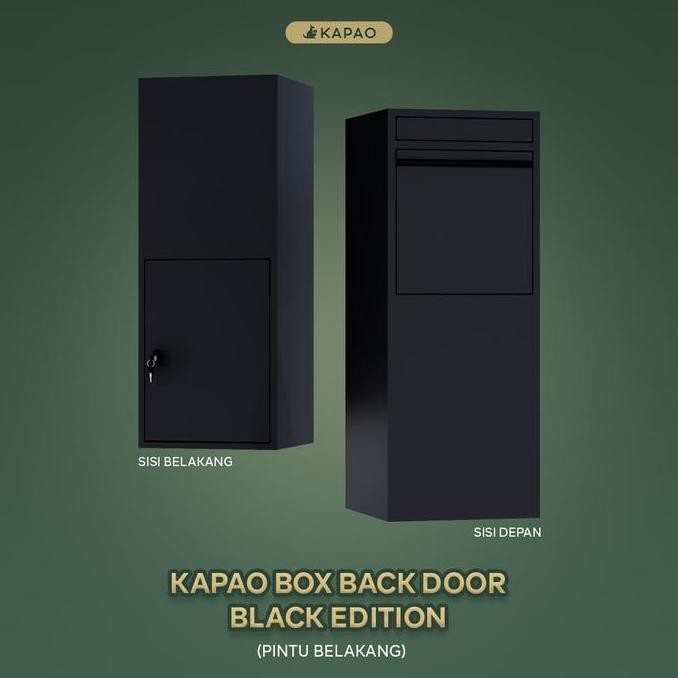Jual Kotak Paket terpasang hitam Kapao Bukaan Belakang ( Rumah Pagar ...