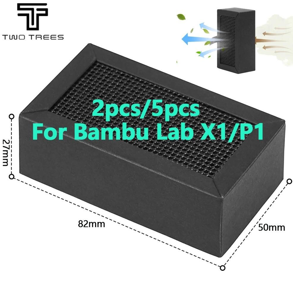 Jual 1/2/5Pcs For Bambu Lab P1 X1 Activated Carbon Air Filter Purifier ...