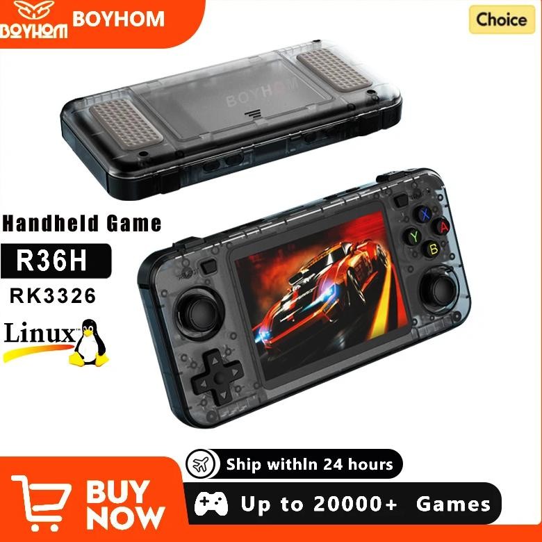 Jual R36H Retro Handheld Video Game Console 3.5 Inch Ips Screen 10000 ...