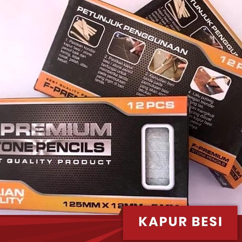 Jual Termurah Kapur Besi / Stone Pencil / Kapur Besi Isi 12 Pcs / Kapur Besi Ferrari F-Premium ...