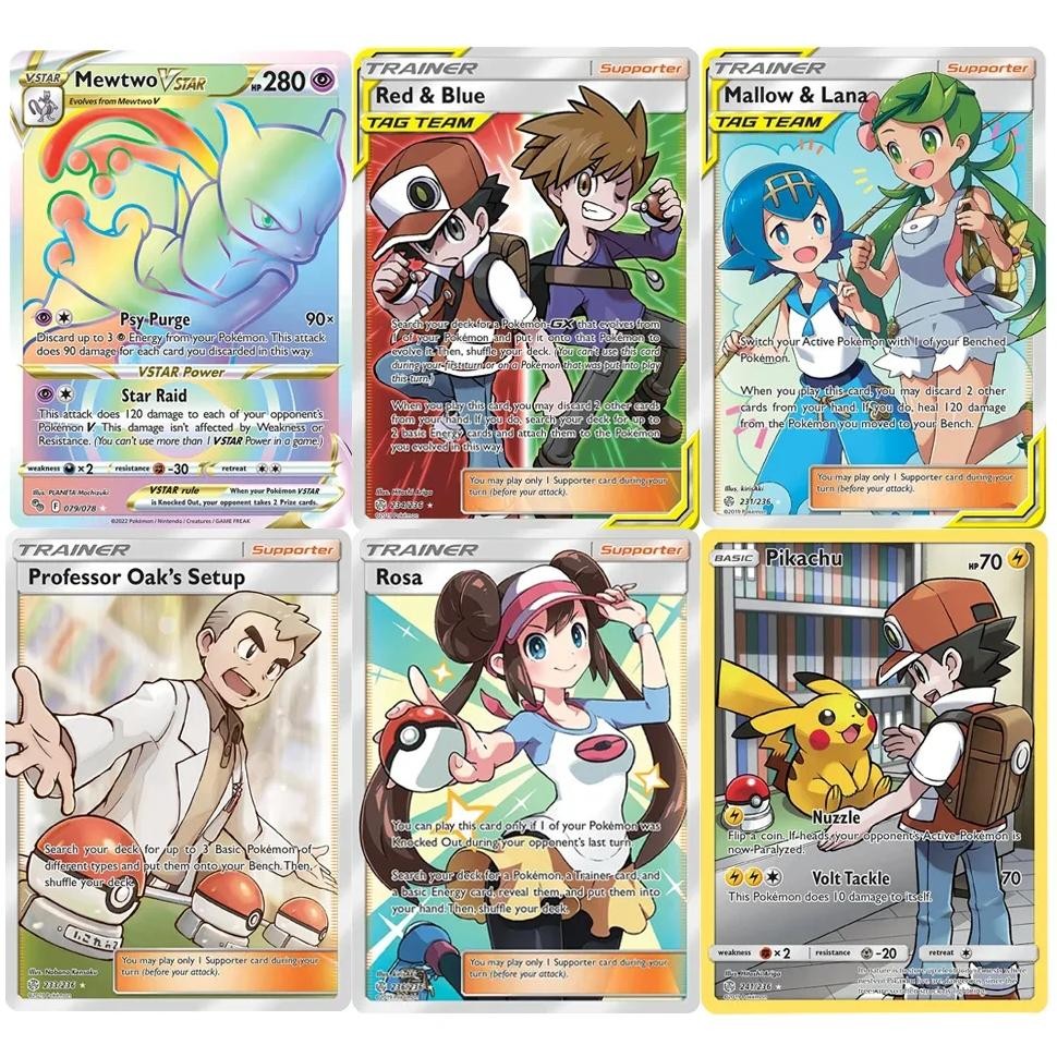 Jual Pokmon Cards Holographic Card Sun & Moon Series Mewtwo Pikachu ...