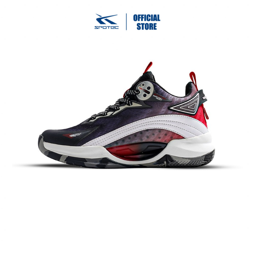 Jual Spotec Basketball Centrist Sepatu Basket Pria Wanita Hitam - Merah | Shopee Indonesia