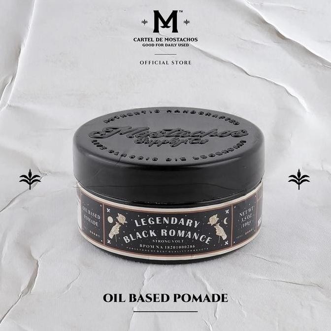 Jual Promo Mostachos Oil Based Pomade Legendary Black Romance 100Gr ...