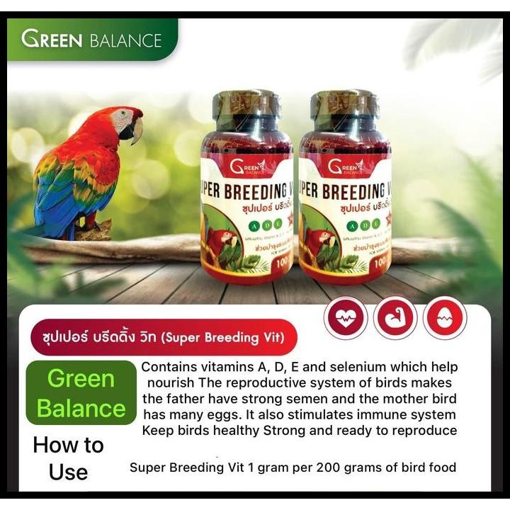 Jual Green Balance Super Breeding Vit 100 Gram Vitamin Breeding Import ...