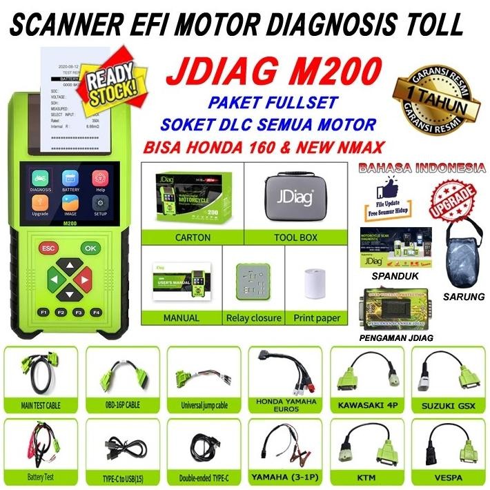 Jual NEW!!! Scanner Motor JDiag M200 / M200 PRO REMAP Motor Scanner ...