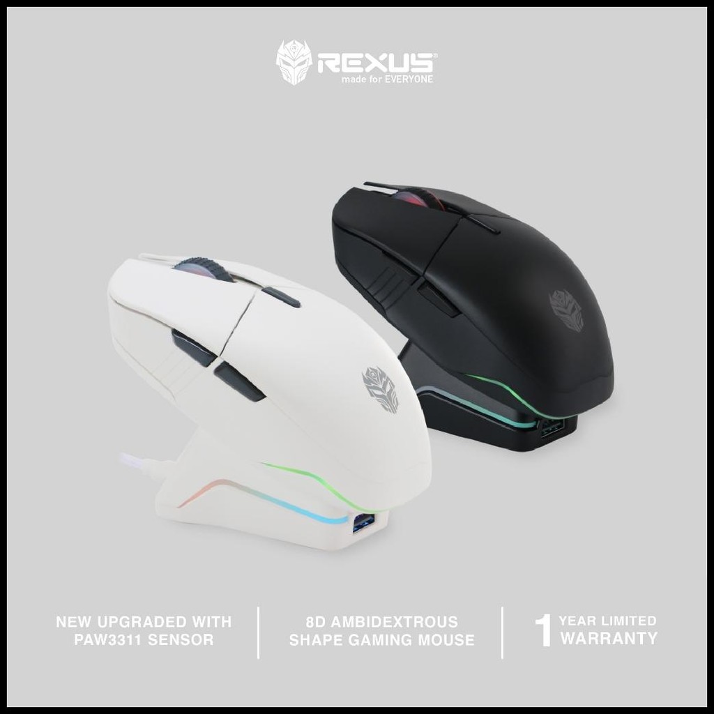 Jual Rexus Mouse Gaming Wireless Shaga Rx-130 Harga Promo | Shopee ...