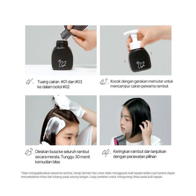 Jual Mise En Scene Hello Bubble Foam DUSTY ASH Hair Color Cat Rambut ...