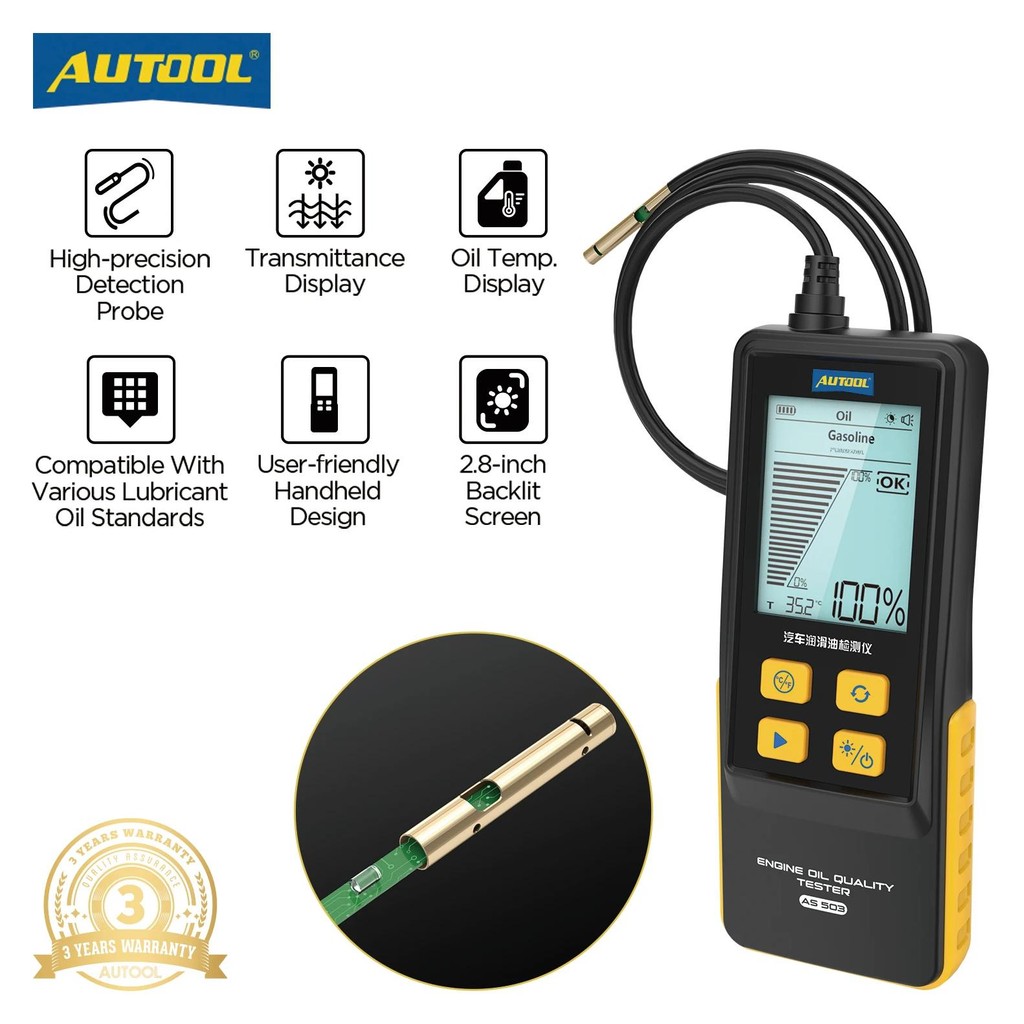 Jual Autool As503 Automotive Engine Oil Tester Diesel Engine ...
