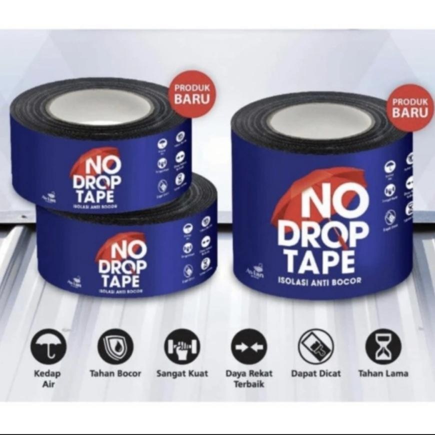 Jual Lem Perekat Lakban Isolasi Anti Bocor No Drop NODROP Tape Waterproofing Bitumen Talang Atap ...