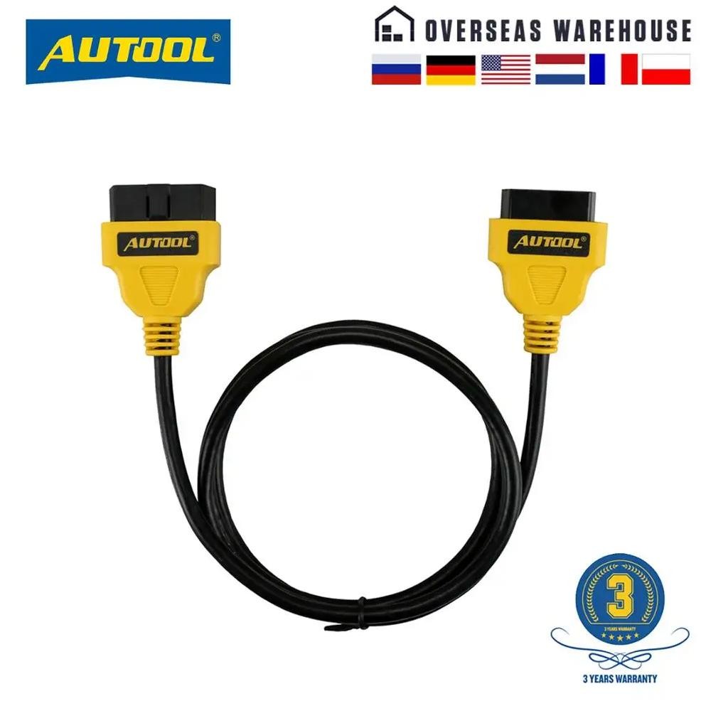 Jual AUTOOL OBD2 16Pin Extension Cable 1.5m Car OBD Connect Extend ...