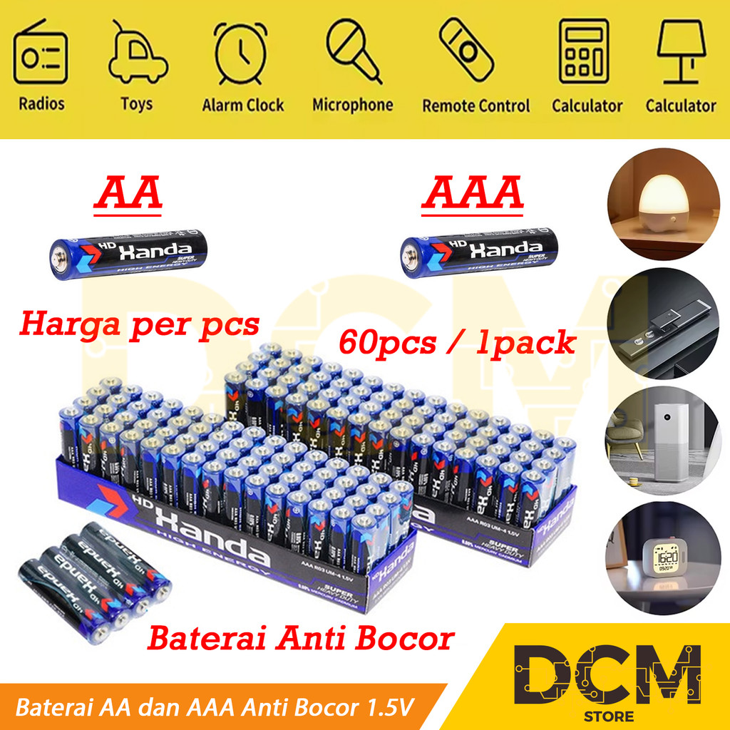 Jual Battery Baterai remot ukuran AAA A3 dan AA A2 Good Quality Anti ...