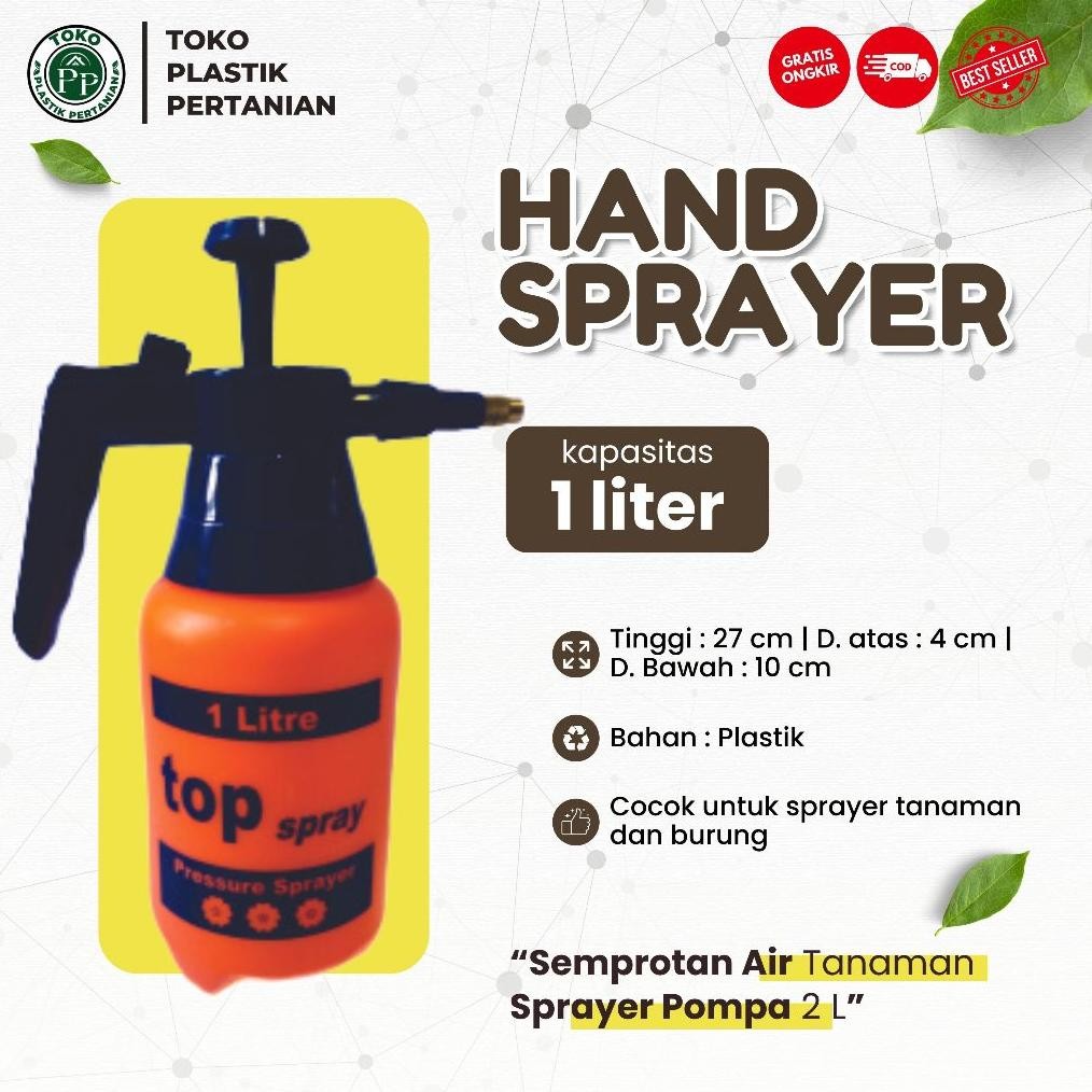 Jual Botol Spray Semprotan Pompa Manual Pressure Sprayer Kyokan 1 Liter ...