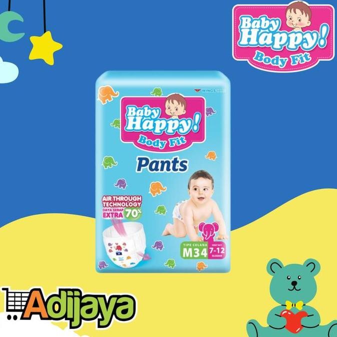 Jual Promo Popok Bayi Celana Baby Happy Pants 1 Ball | S38+2 / M32 ...