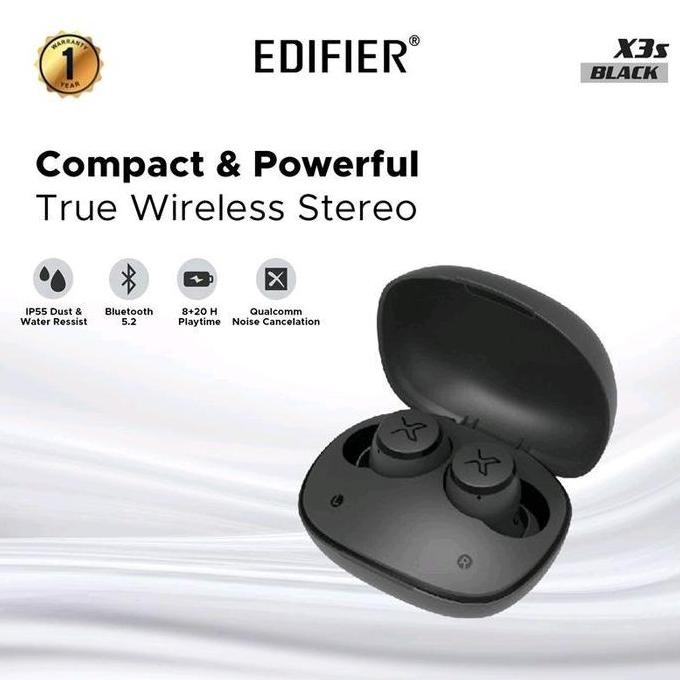 Jual Edifier Tws X3S True Wireless Stereo Earbuds Bluetooth V 5.0 New ...