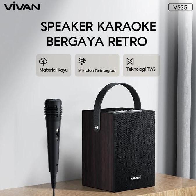 Jual Grosir Vivan Vs 35 Speaker Karaoke Bluetooth V5.3 Tws Connect ...