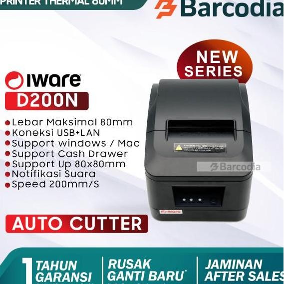 Jual Printer Thermal Kasir 80Mm Auto Cutter Iware D200N Usb Lan ...
