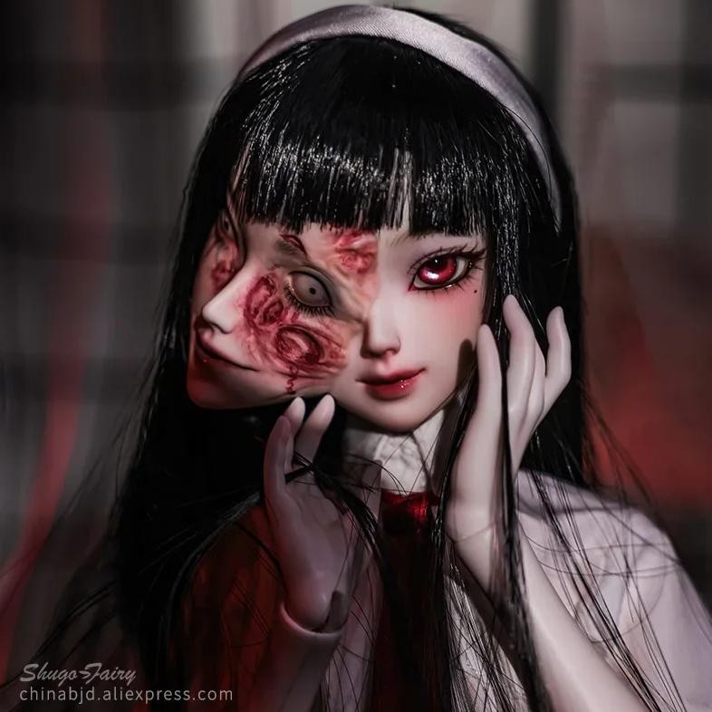 Jual New Second Design BJD Two Face 1/4 Mio Full Set Magnet Tomie Ghost ...