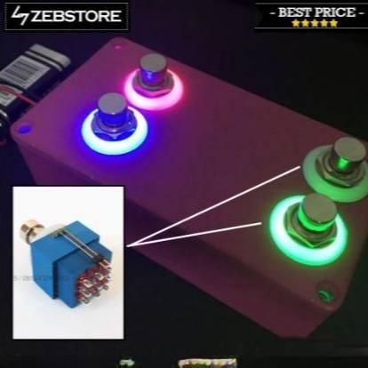 Jual Saklar Switch Pedal Effects Stomp Foot Push 3PDT 9Pin Ring Light ...