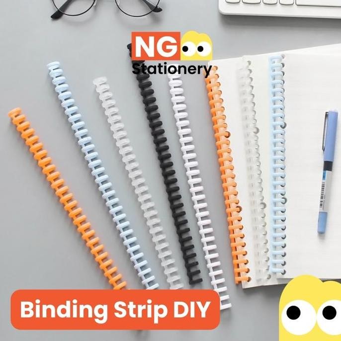 Jual Ng Stationery - Binder Plastik/ Plastic Binder Binding Strip ...