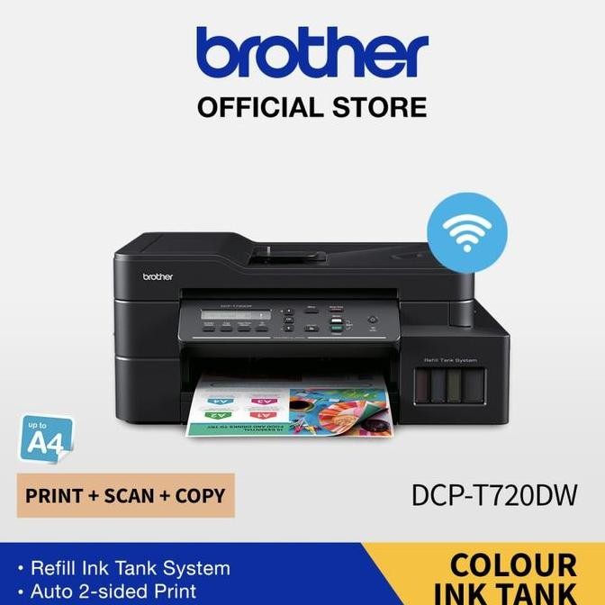 Jual Brother Dcp-T720Dw Wireless Printer Ink Tank All In One ...